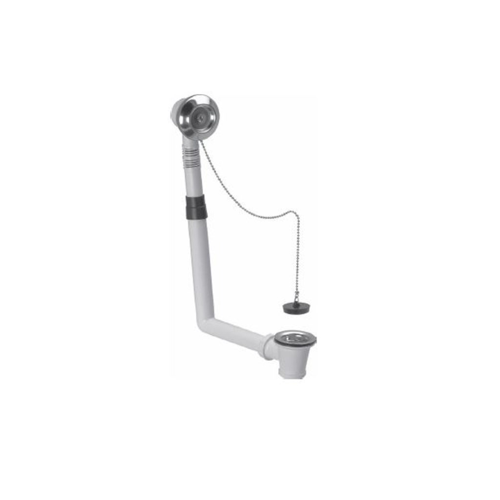 VIEGA Bath waste & overflow set with plug & chainSize : 1 1/2 ...