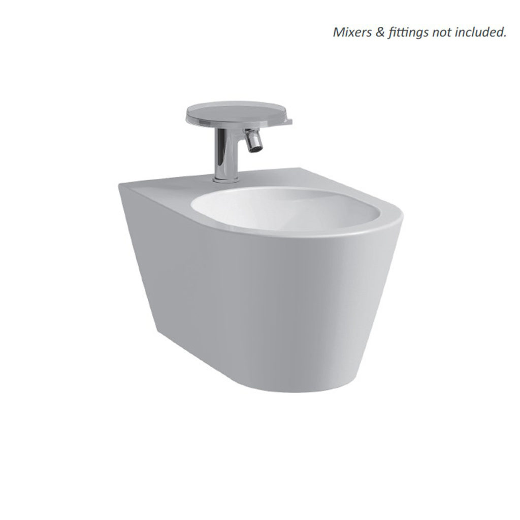 LAUFEN Bidet, wall hung with concealed overflow system, including ...