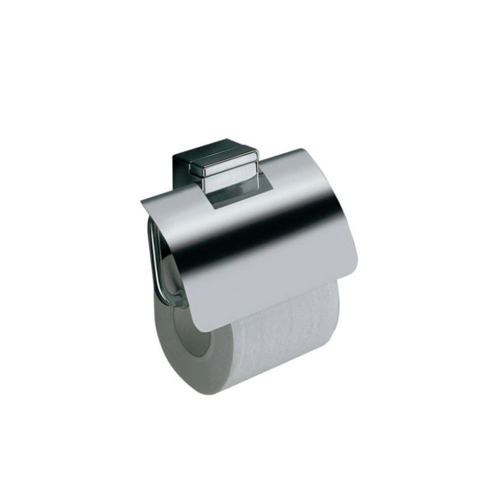 INDA Toilet Paper Holder w/ Cover - Logic - TAPS & MORE Dubai