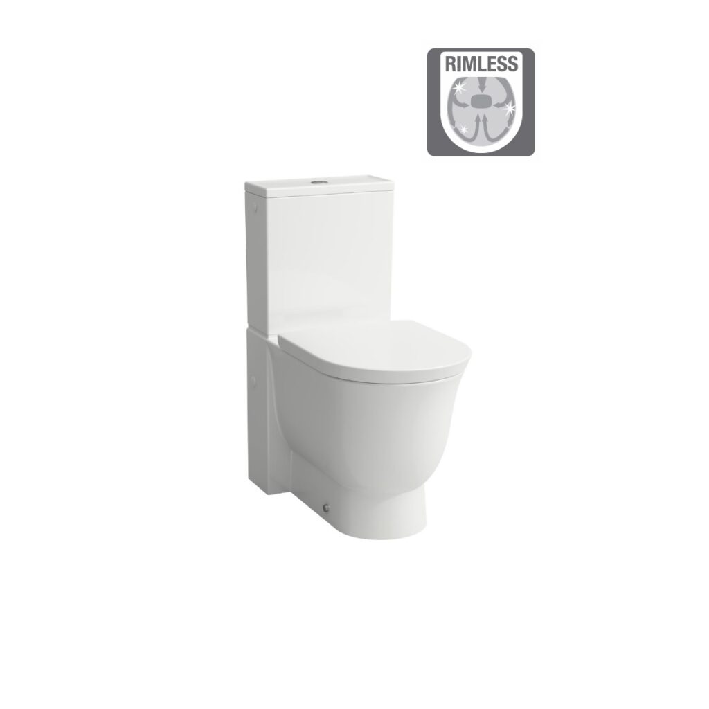 LAUFEN Water Closet Washdown WC, floorstanding back-to-wall, horizontal ...