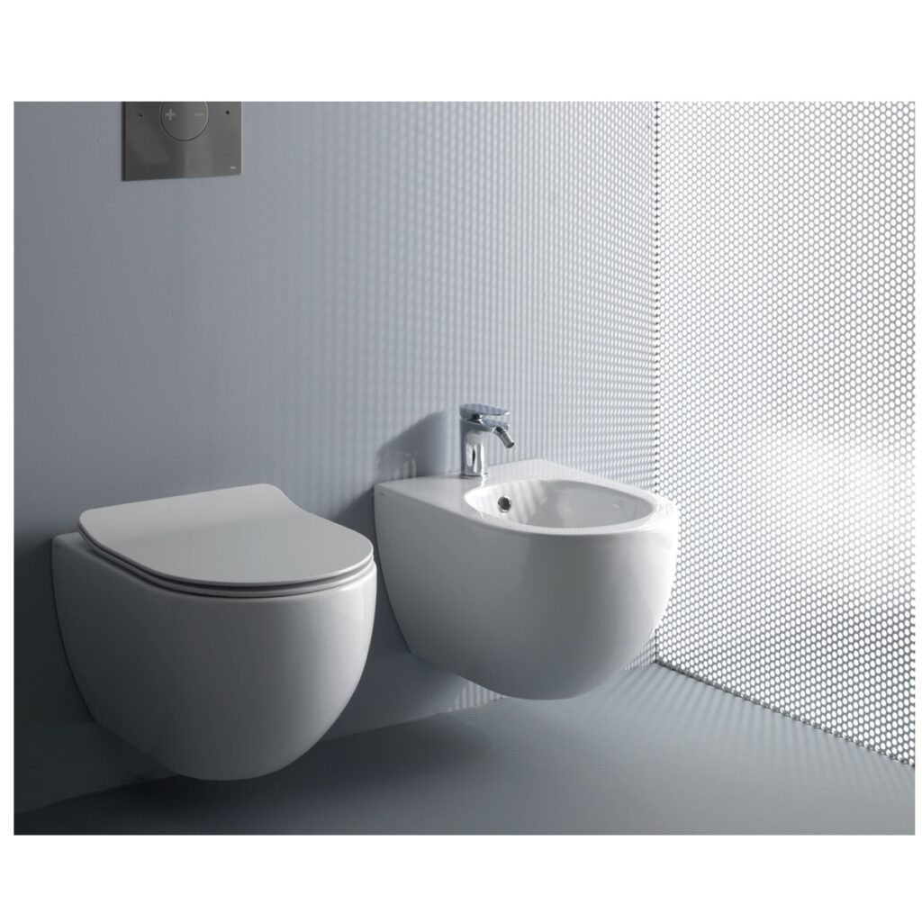 AXA Water Closet Washdown WC, wall hung NO RIM + Seat and cover (slim ...