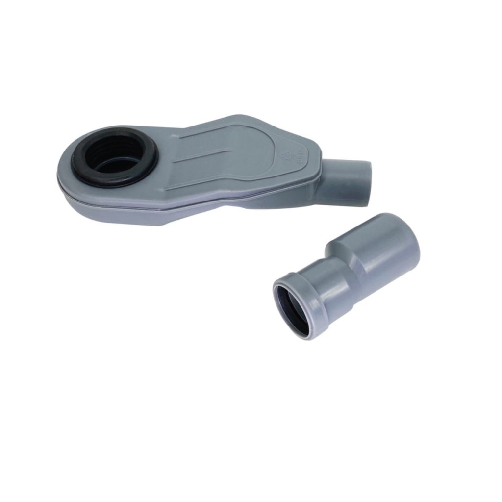 T&M DESIGN 50 mm inlet horizontal trap with 40 mm outlet, with reducer ...