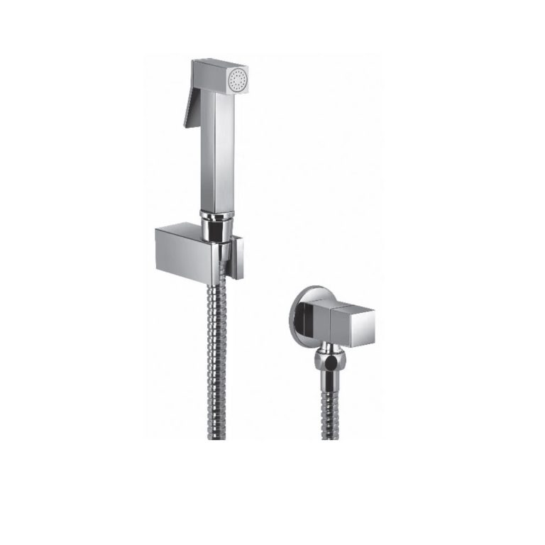T&M DESIGN Square / Bidet Spray Shattaf Shower Set, brass chrome plated ...