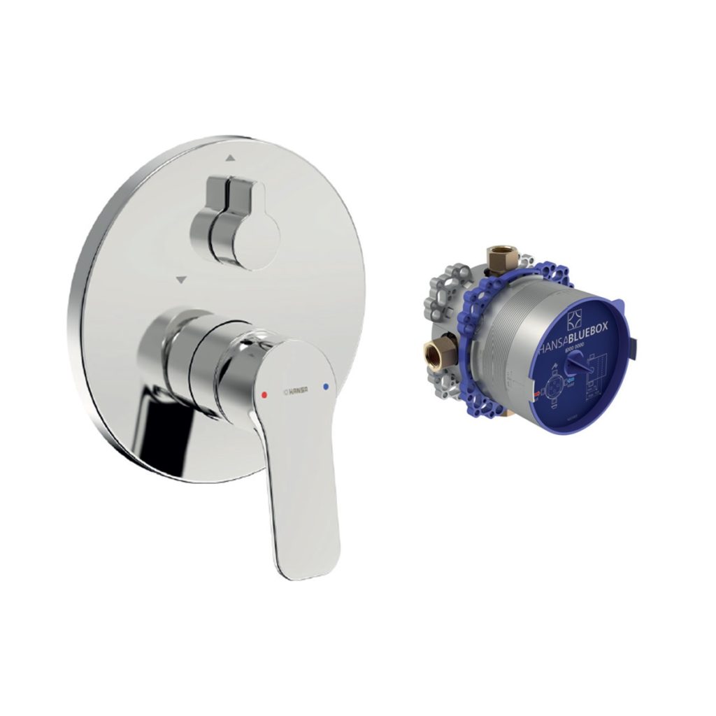 HANSA Single lever bath / shower mixer, exposed parts with automatic ...