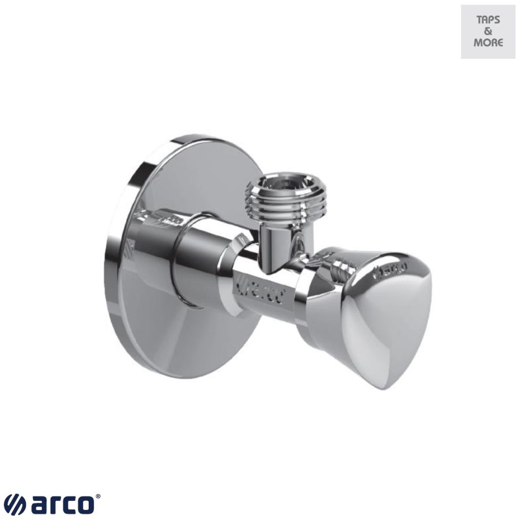 ARCO Triangle ABS handle angle valve w/ decorative rosetteSize : 1/2 x ...