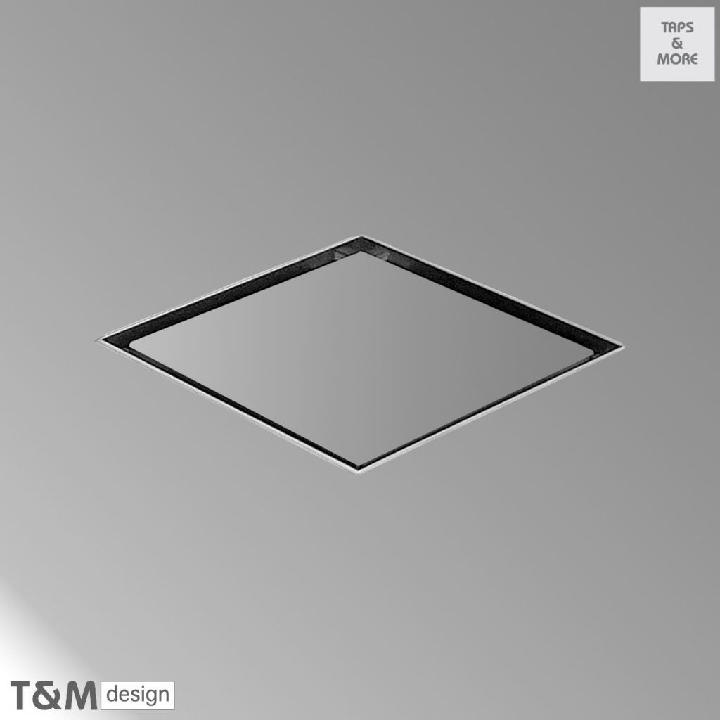 T&M DESIGN Square Floor Drain, reversible & tileable, compatible with ...