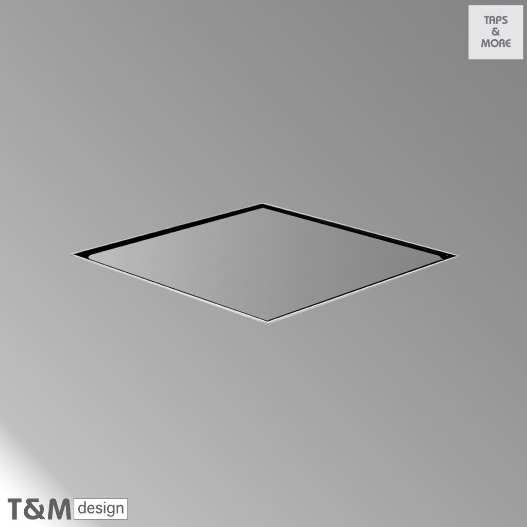 T&M DESIGN Square Floor Drain, reversible & tileable, compatible with ...