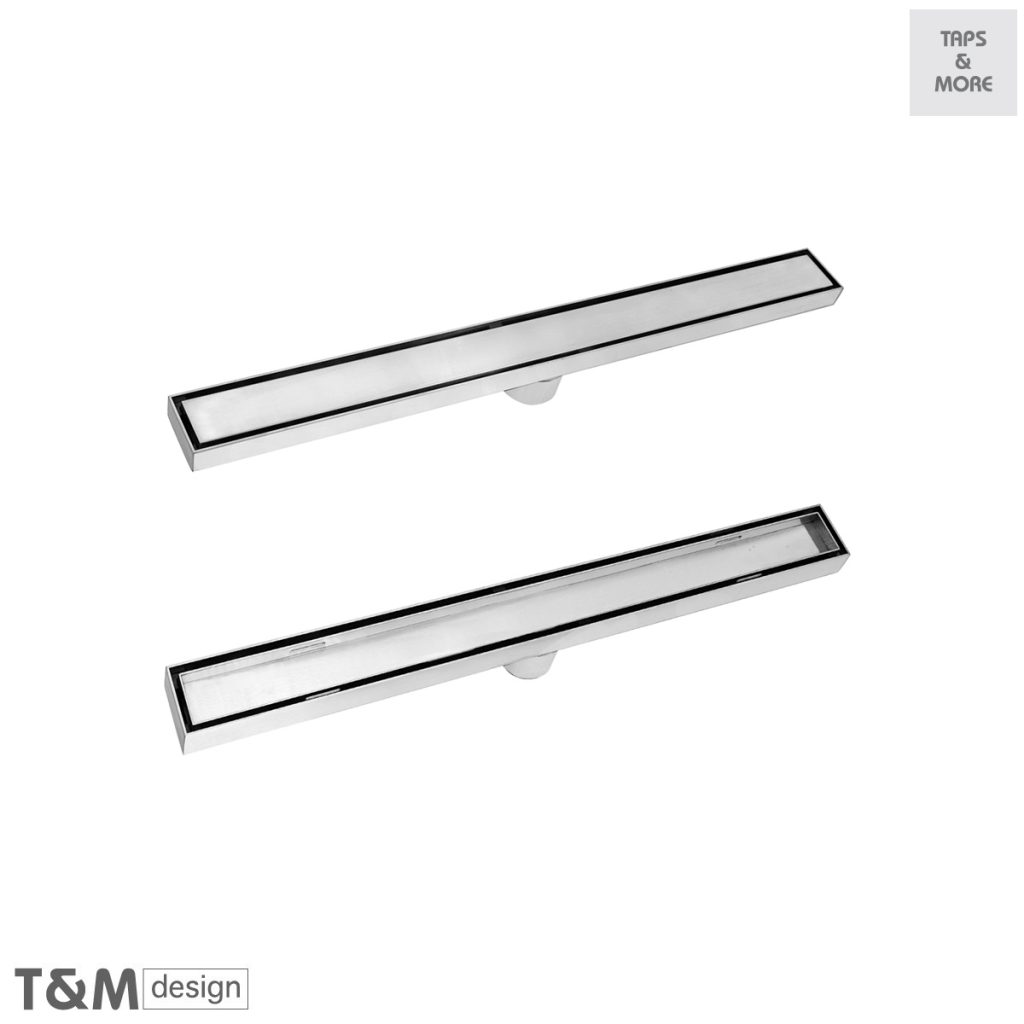 T&M DESIGN Linear Floor Drain - reversible & tileable, 600 x 55 mm ...