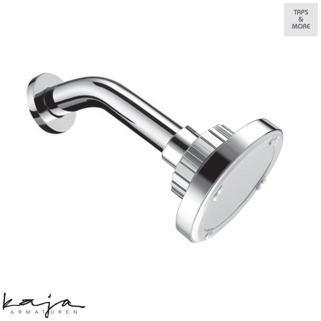 KAJA Easy clean openable shower head with shower arm, rosette and ...