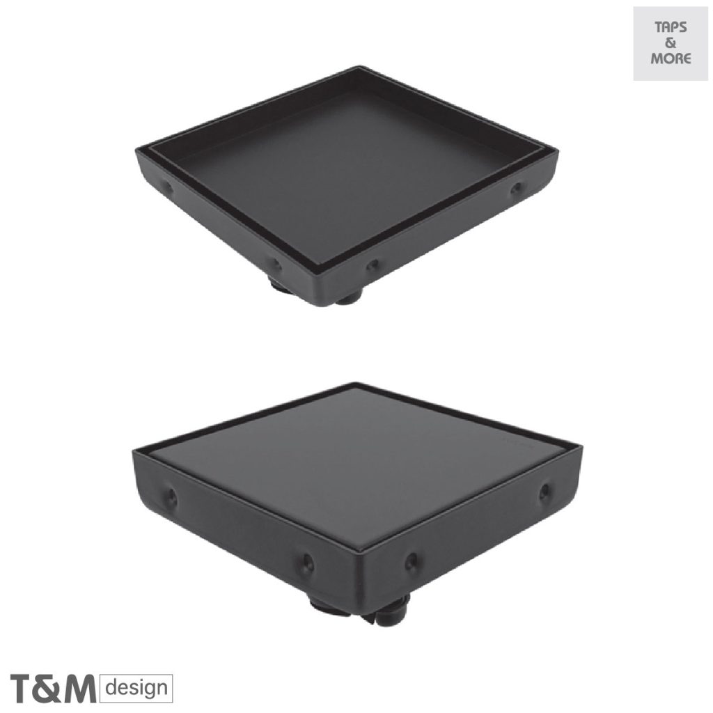 T&M DESIGN Square Floor Drain, reversible & tileable, compatible with ...