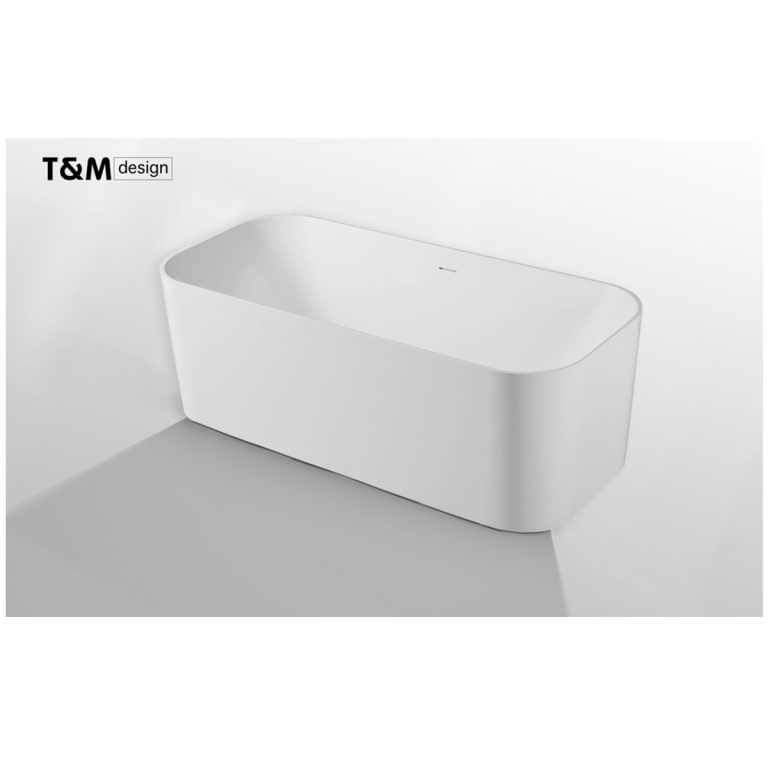 T&M DESIGN Free standing bathtub with integrated surround panel ...