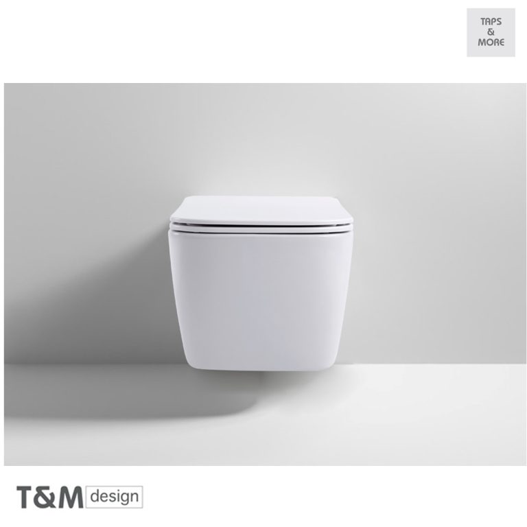 T&M DESIGN Water Closet Washdown WC, wall hung Rimless + Seat and cover ...