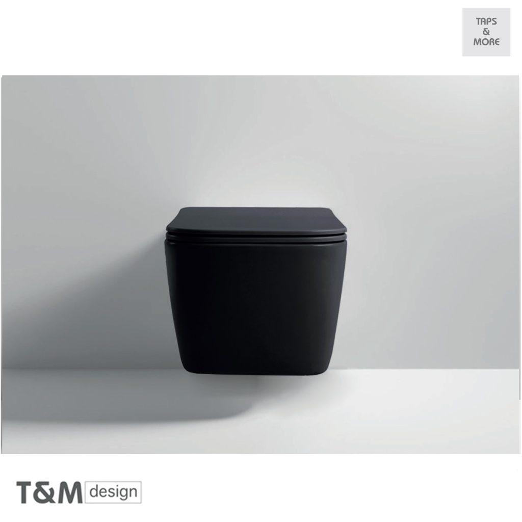 T&M DESIGN Water Closet Washdown WC, wall hung Rimless + Seat and cover ...