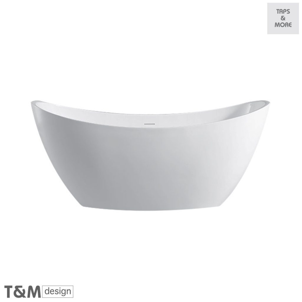 T&M DESIGN Free standing bathtub with integrated surround panel ...