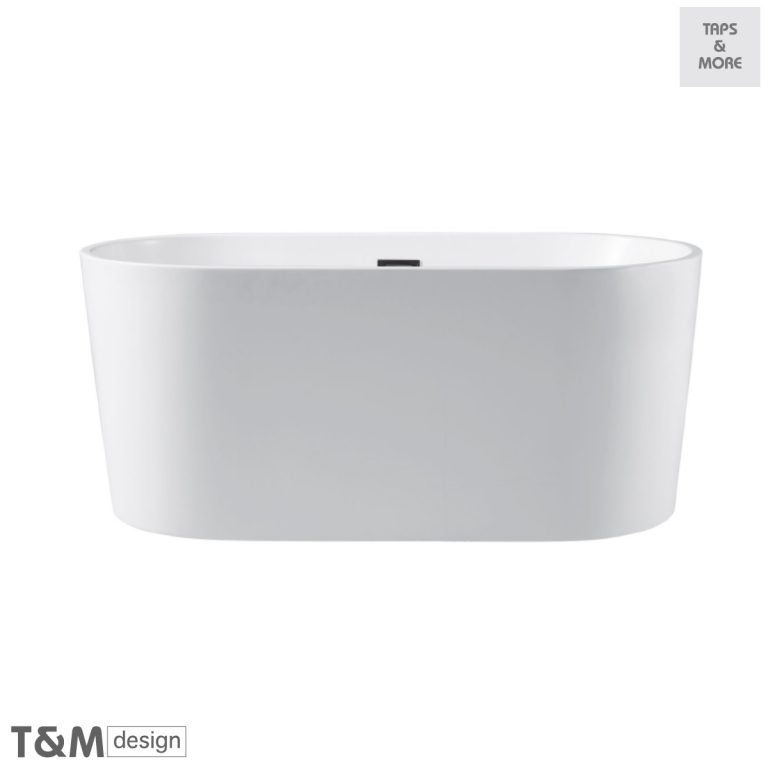 T&M DESIGN Free standing bathtub with integrated surround panel ...
